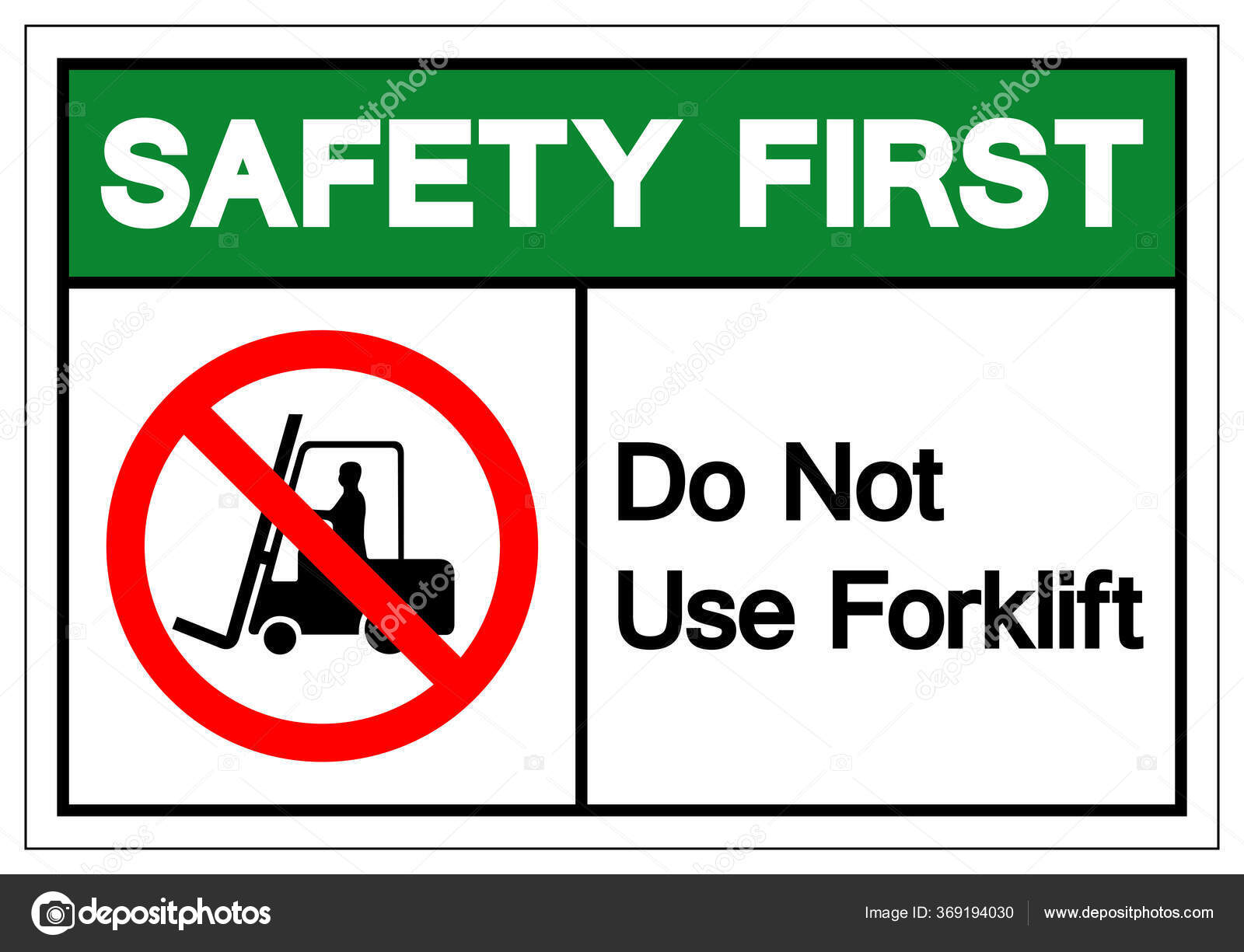Safety First Symbols