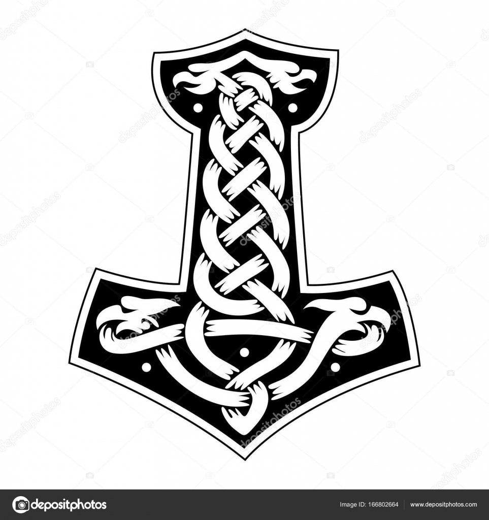Mjollnir Paganism Mjolnir Stock Vector Image by ©ttd1387 #166802664