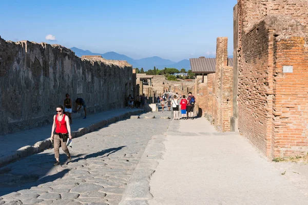 Ruins of ancient Roman city of Pompeii, Province of Naples – Stock ...