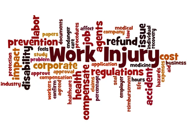 Work Injury, word cloud concept 4 — Stock Photo © kataklinger #125645626
