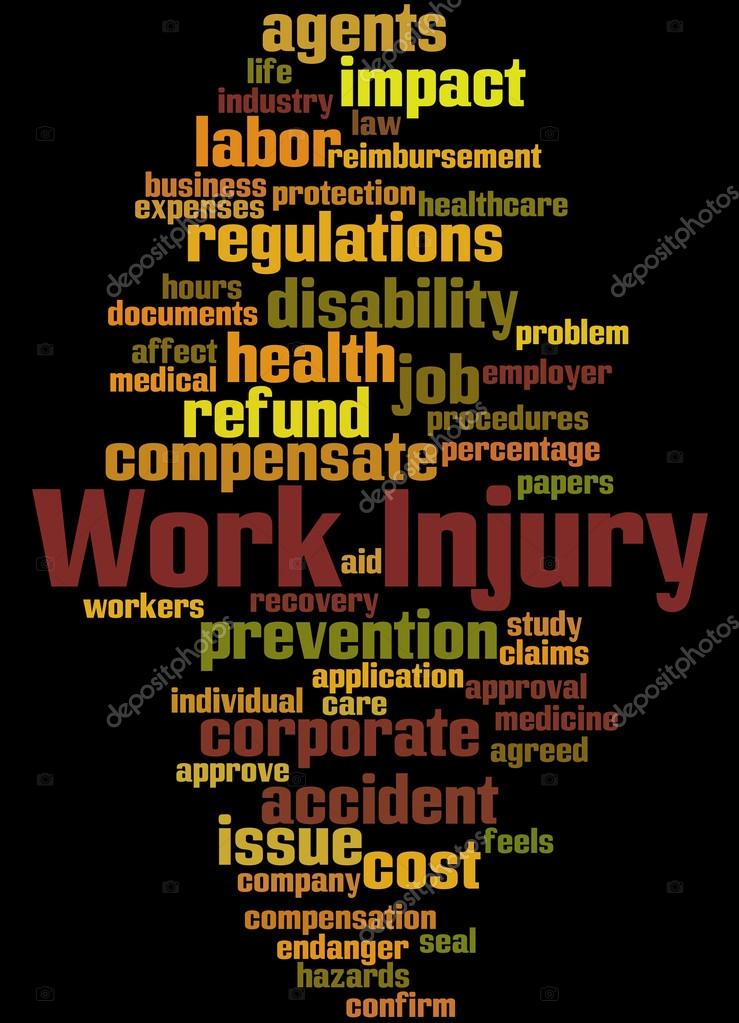 Work Injury, word cloud concept 4 — Stock Photo © kataklinger #125645626