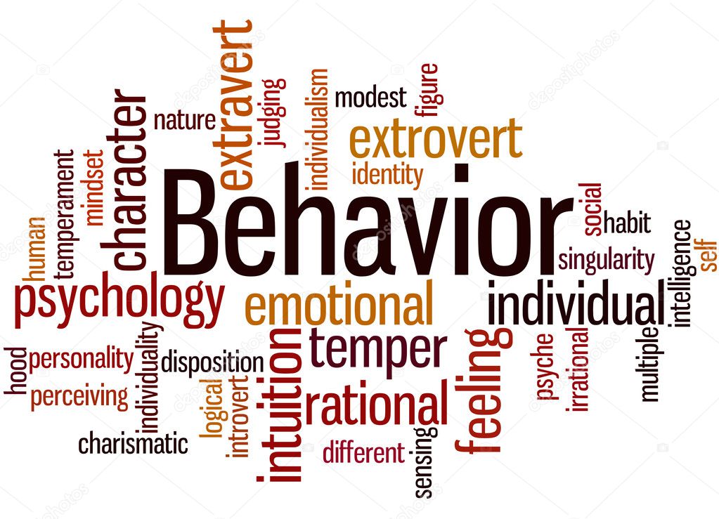 Behavior, word cloud concept Stock Photo by ©kataklinger 128775110