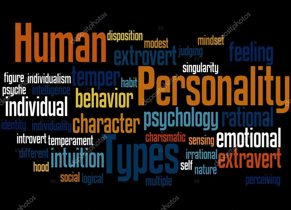 Human Personality Types, word cloud concept 5 — Stock Photo ...