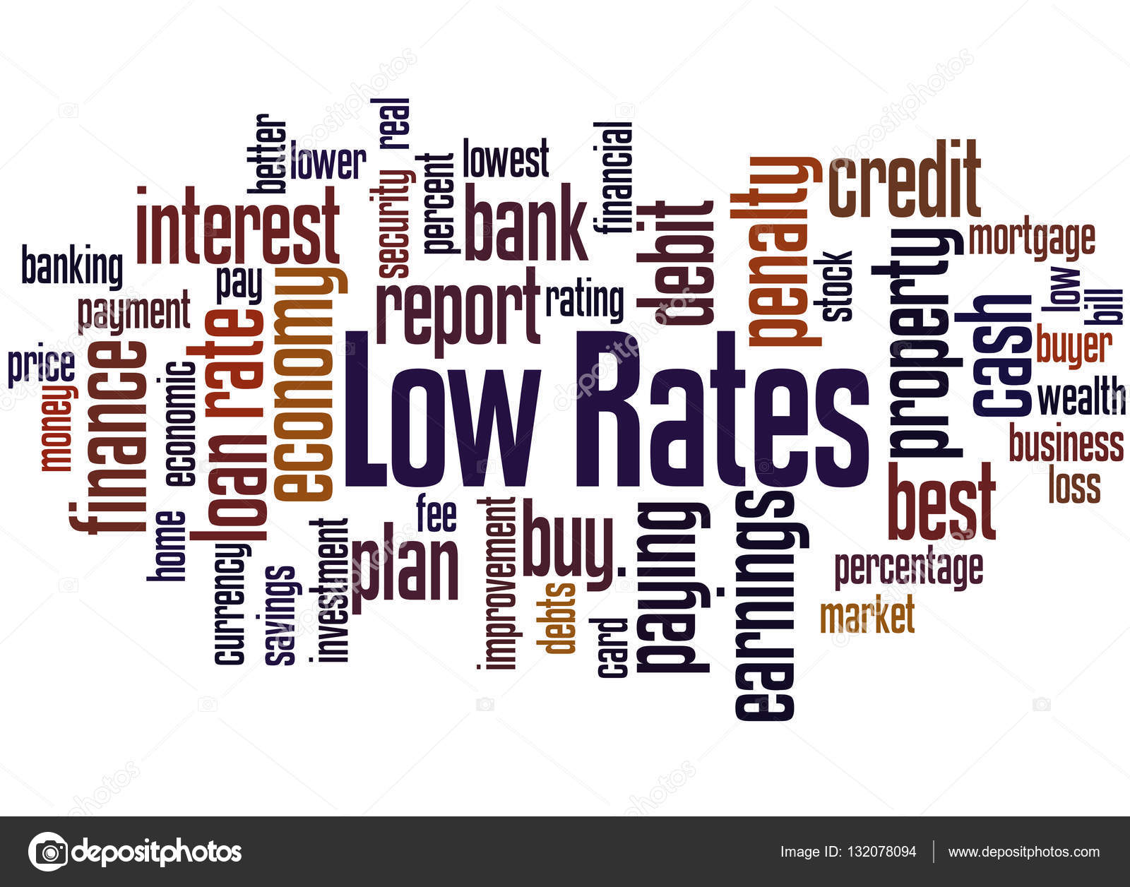 Low Rates, word cloud concept 2 — Stock Photo © kataklinger #132078094