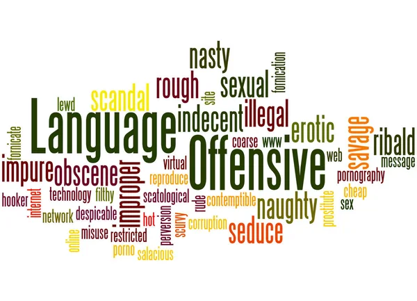 Offensive Language, word cloud concept 7 — Stock Photo © kataklinger ...