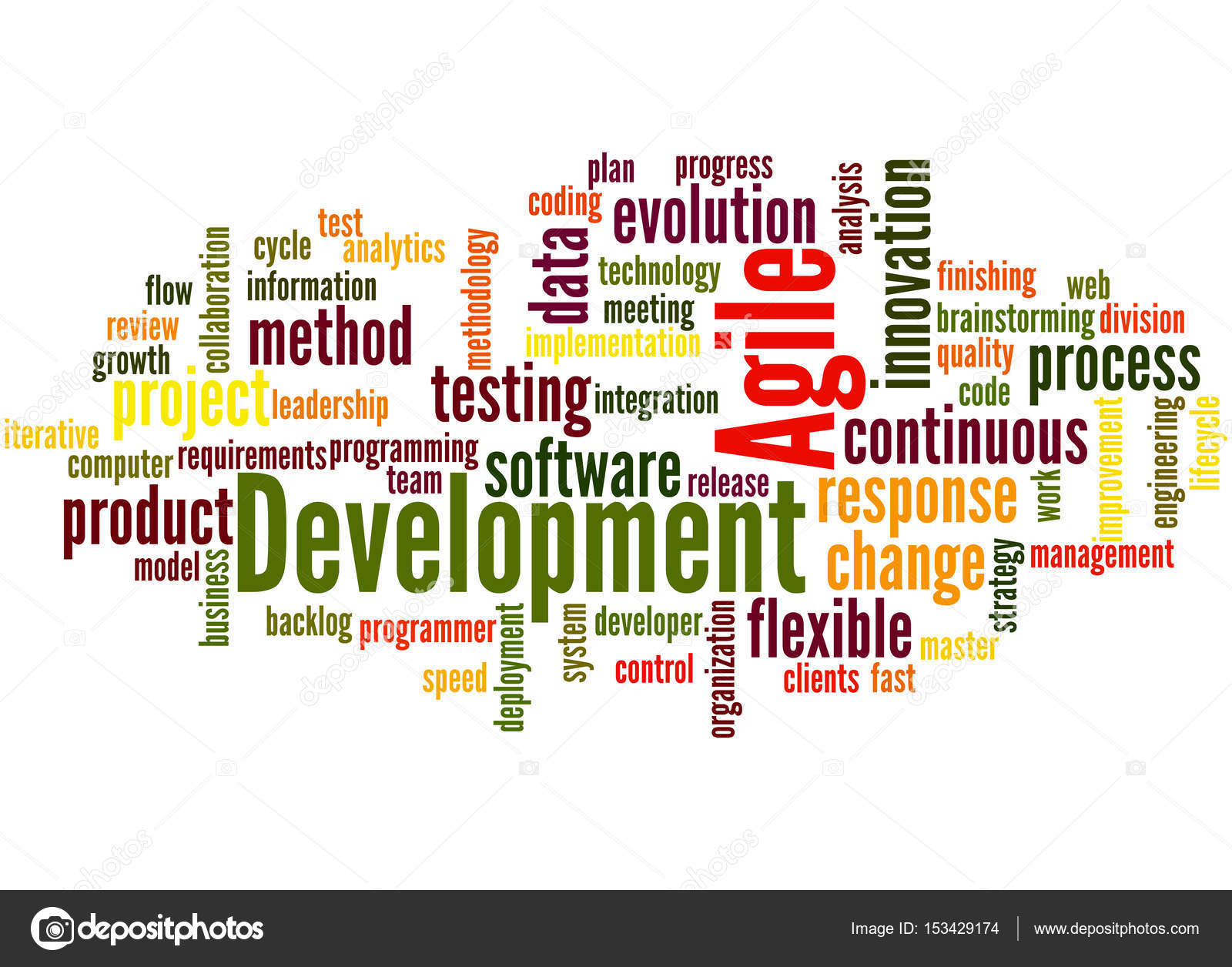 Agile Development, word cloud concept 2 Stock Photo by ©kataklinger ...