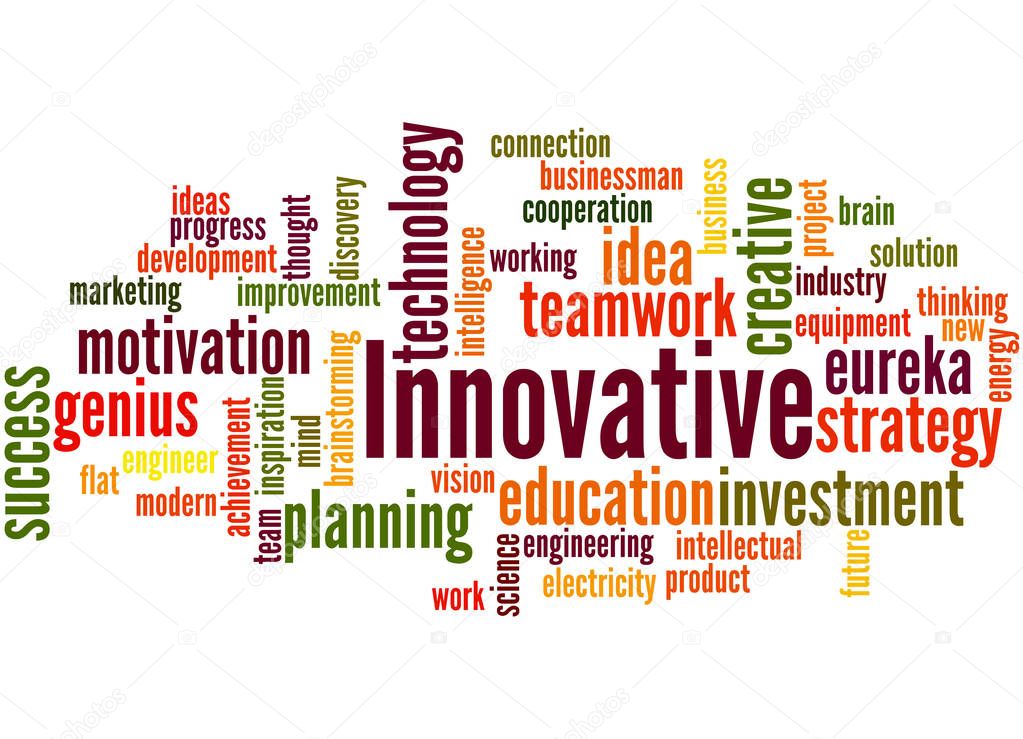 Innovar, concepto de nube de palabras 5 2024