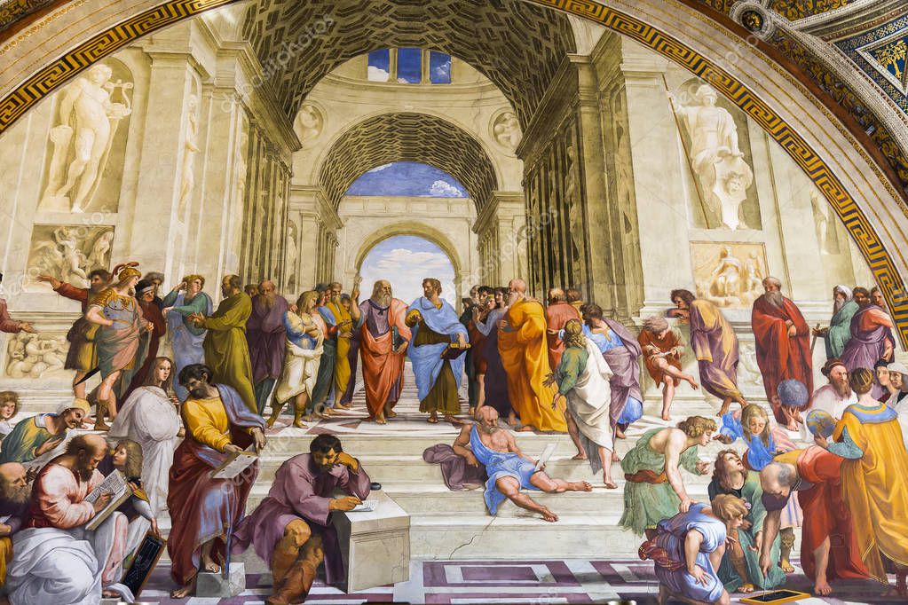 Raphael, School of Athens represents all the greatest – Stock Editorial ...