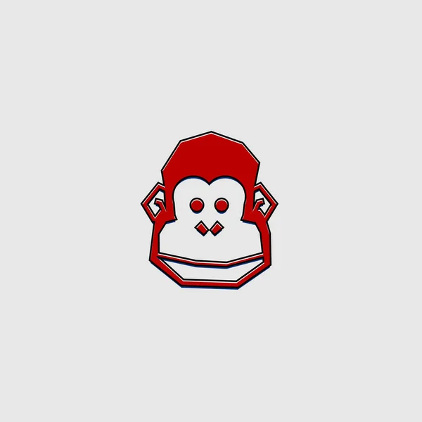 Simio rojo imágenes de stock de arte vectorial | Depositphotos