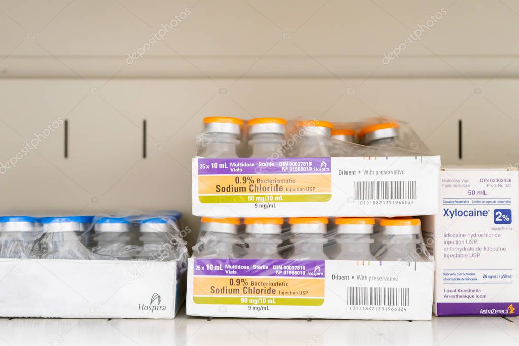 Viales estériles de cloruro sódico bacteriostático para preparaciones ...