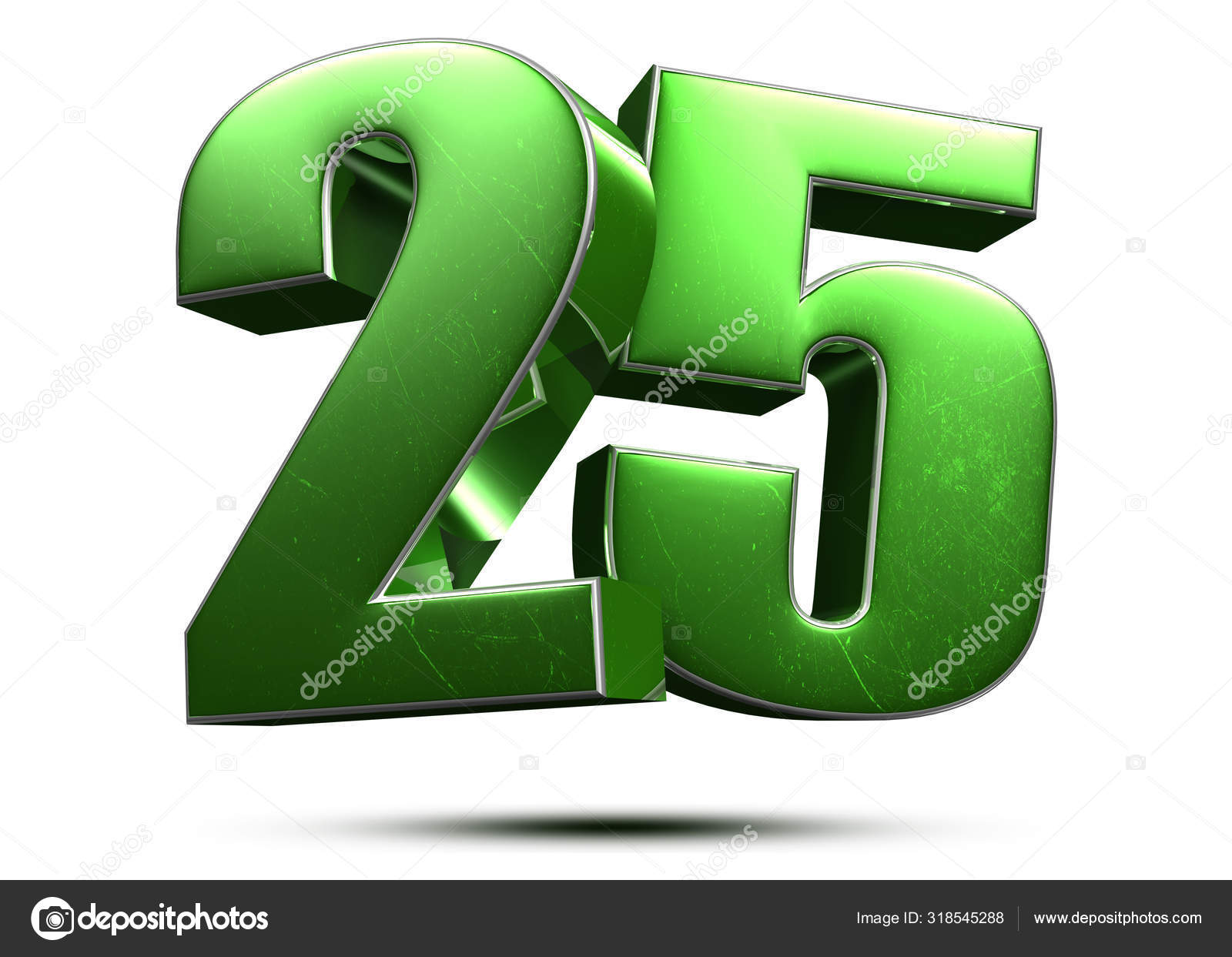 Numbers Green White Background Clipping Path — Stock Photo © thitimon ...