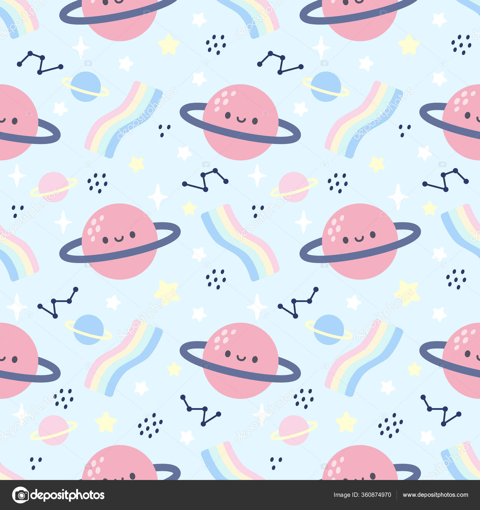 Cute Solar System Wallpaper