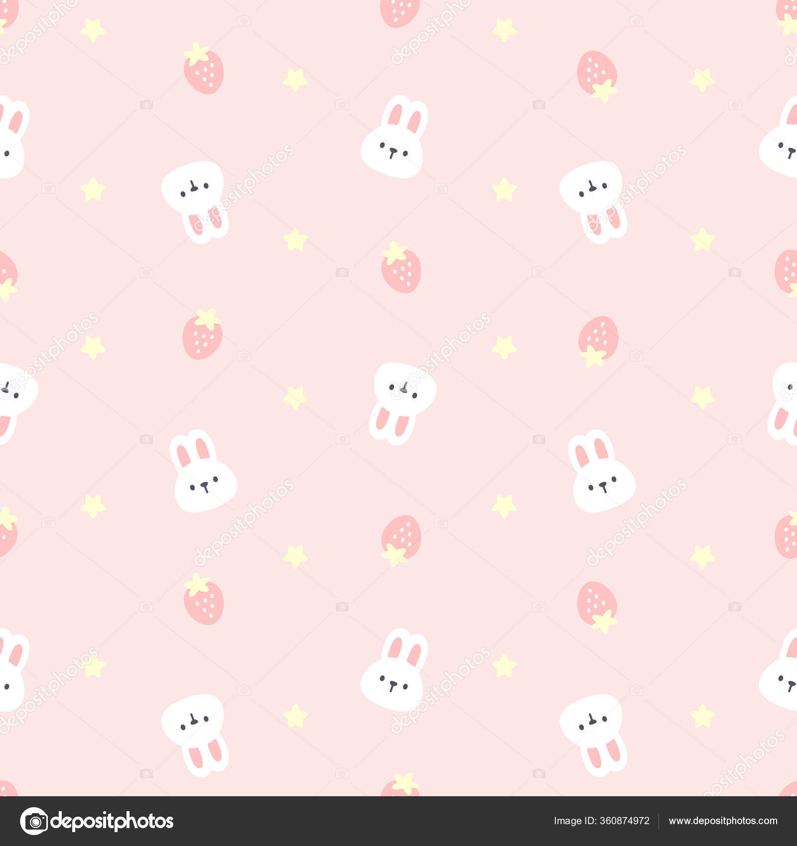 Rabbit Pattern Wallpaper