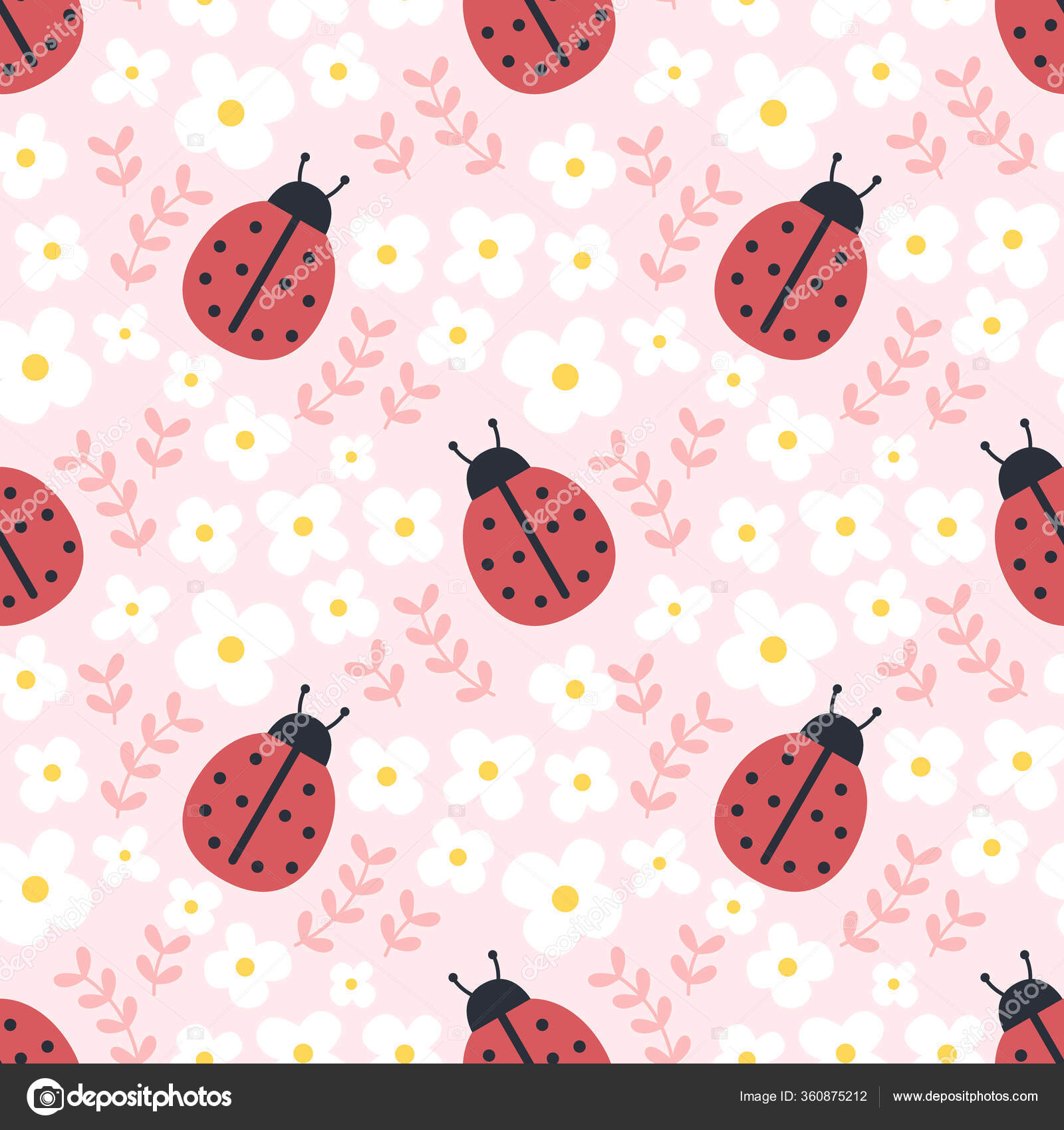 Cute Ladybug Wallpaper