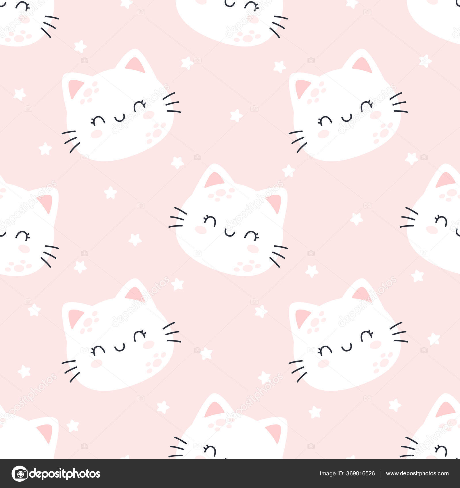 Cat Planet Seamless Background Repeating Pattern Wallpaper Background ...