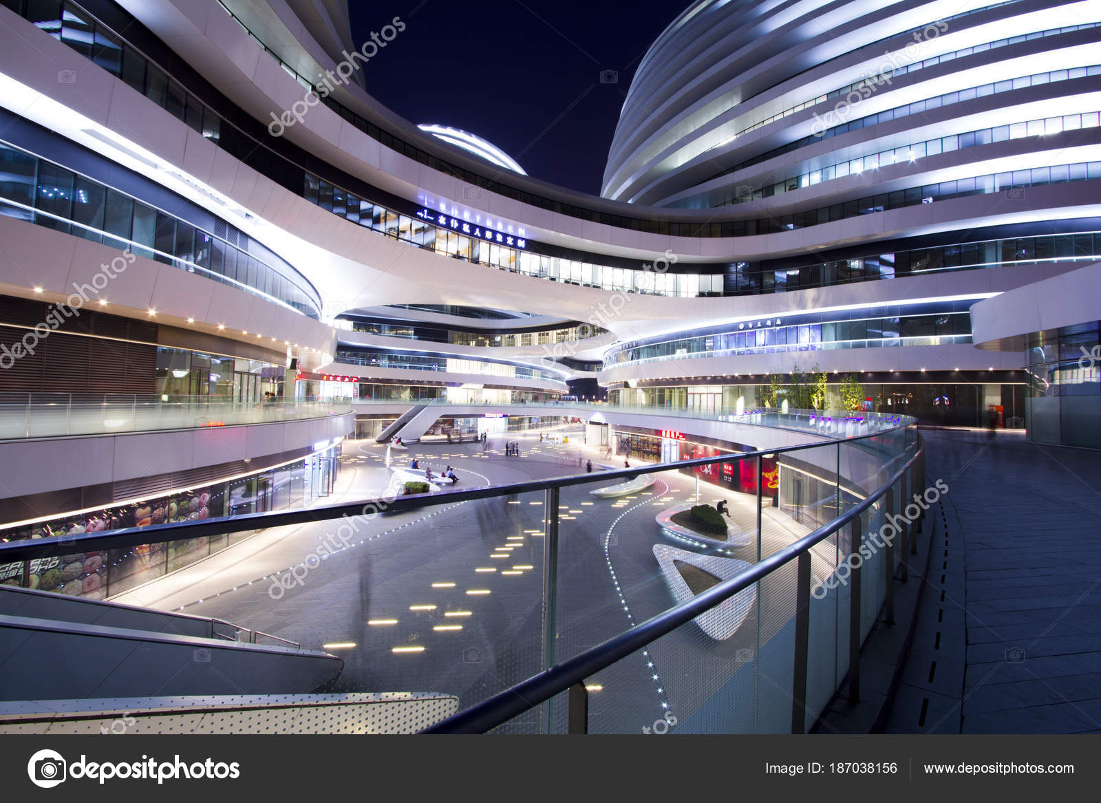 Night View Soho Building Chaoyang Beijing Commercial Center – Stock ...