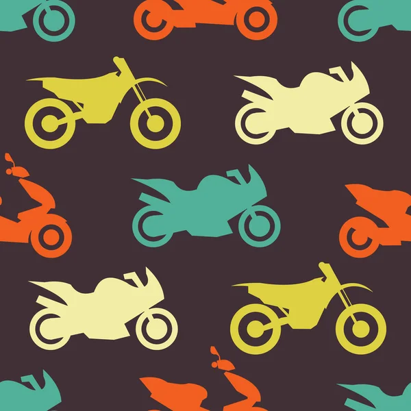 Illustration of a motorcycle pattern Stock Vector Image by ...