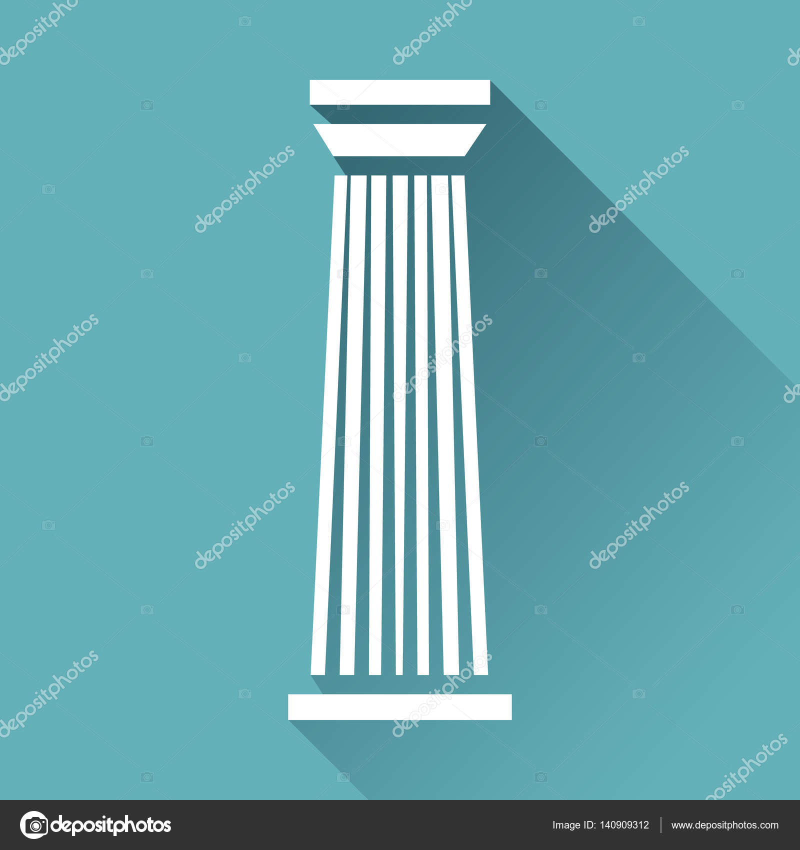 Black column pillar icon Stock Vector Image by ©Kannaa #140909312