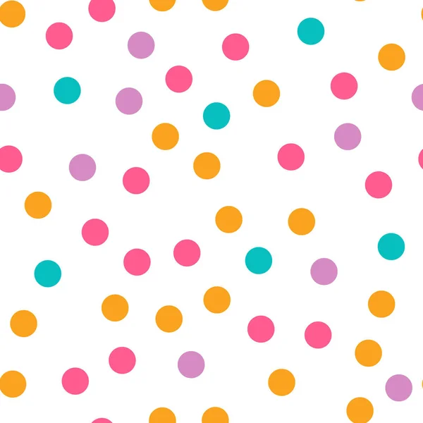 Cute circle seamless pattern on white background — Stock Vector ...