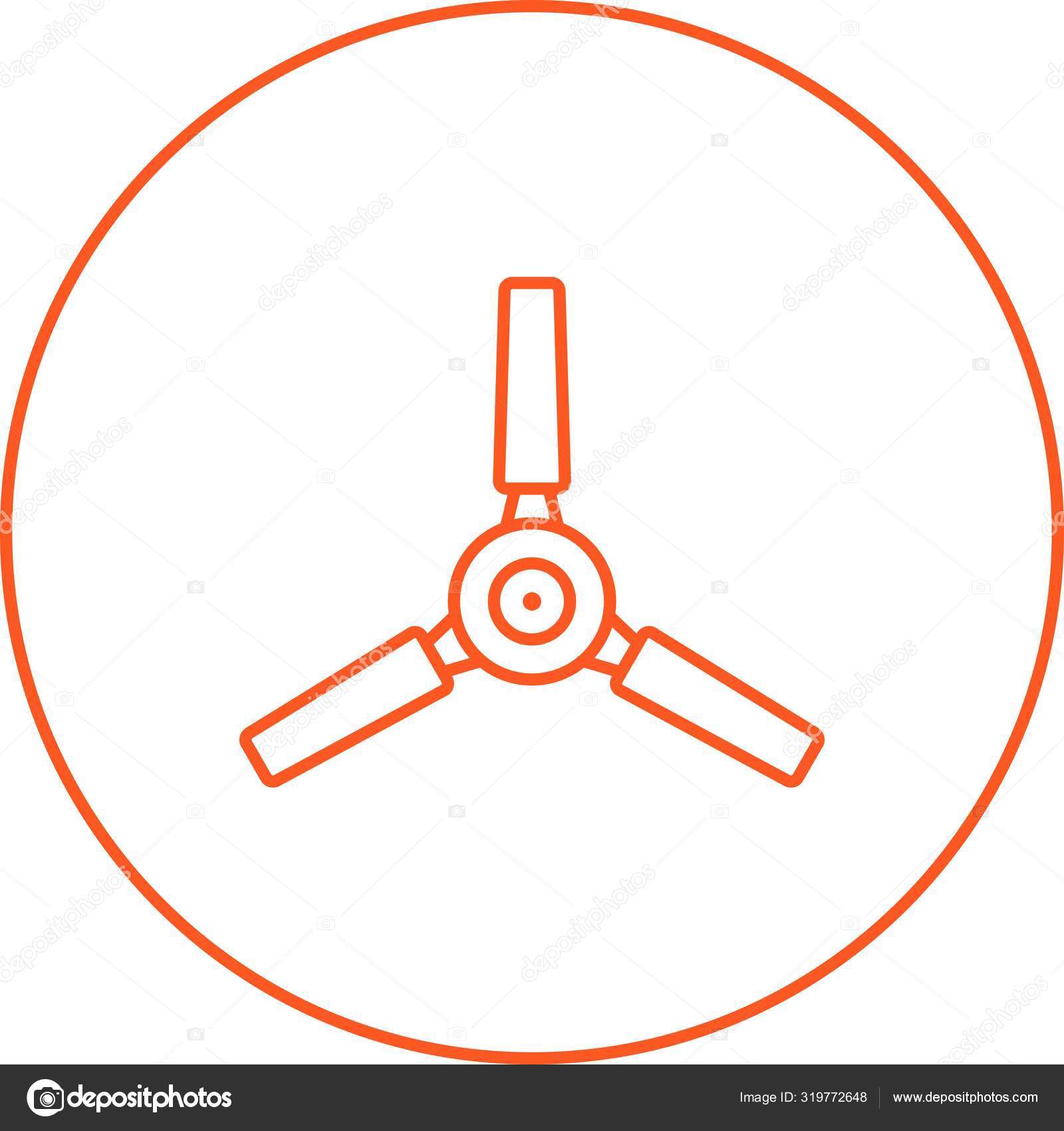 Beautiful Fan Line Vector Icon — Stock Vector © GraphicNehar #319772648