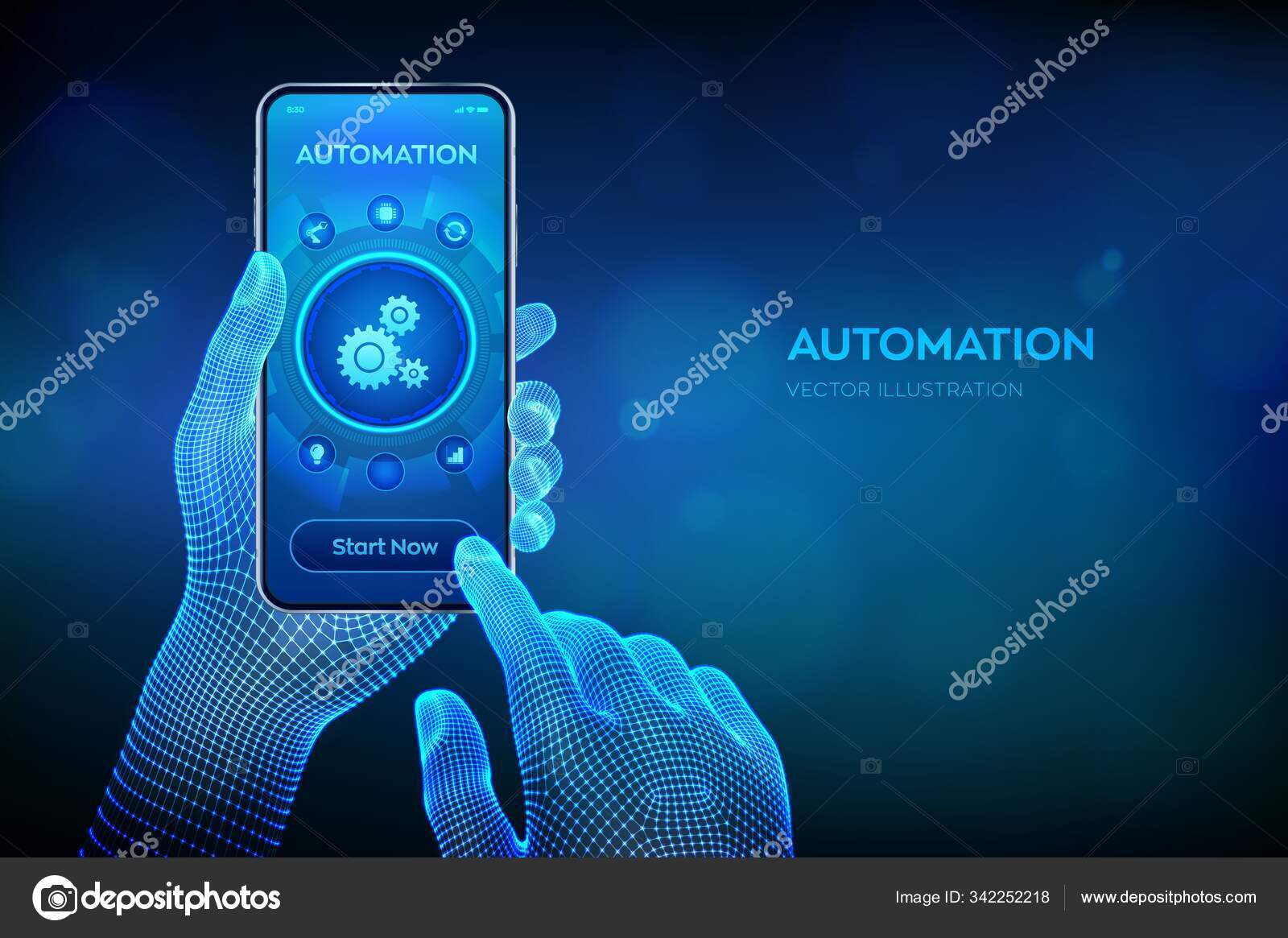 Automation Software. IOT and Automation concept as an innovation ...