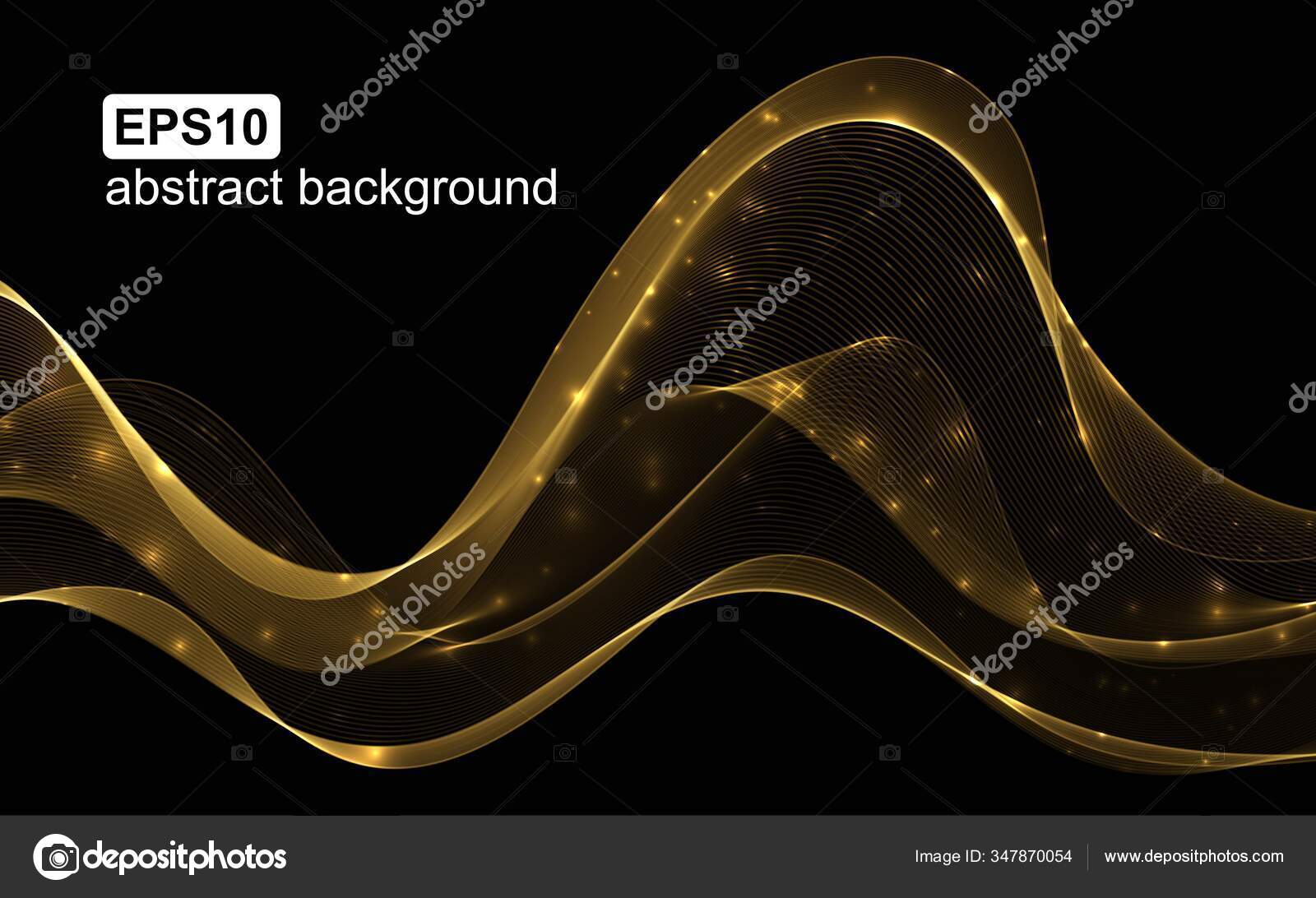 Abstract Light Wave Futuristic Background Vector Illustration Stock ...