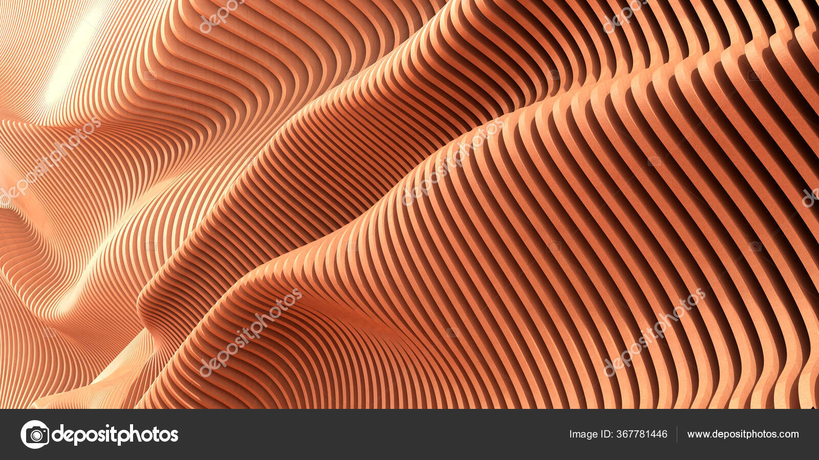 Abstract Wooden Pattern Twisted Shape Architecture Facade Details ...