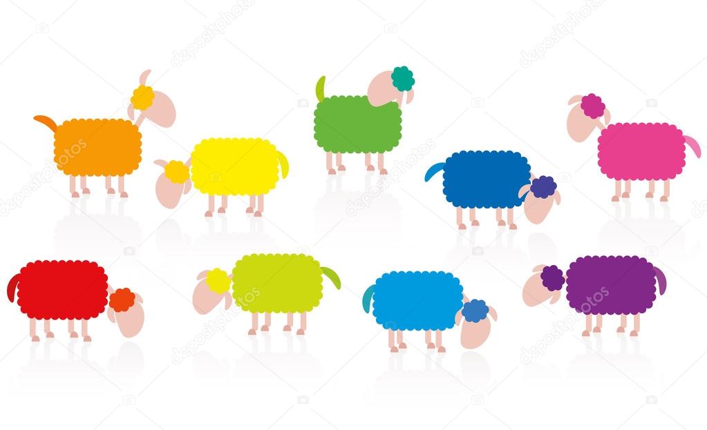 Toys Colorful Sheep! Toys & Games Stuffed Animals & Plushies etna.com.pe