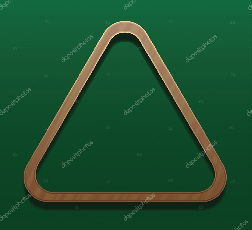 Billiard Rack Wooden Triangle Stock Vector Image by ©Furian #127707152