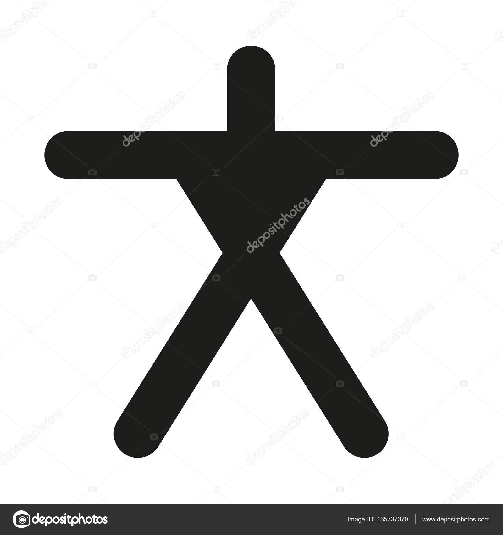 Human being symbol and silhouette Stock Vector by ©Furian 135737370