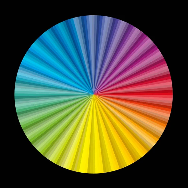 Color Explosion on black background — Stock Vector © sangoiri #39979123