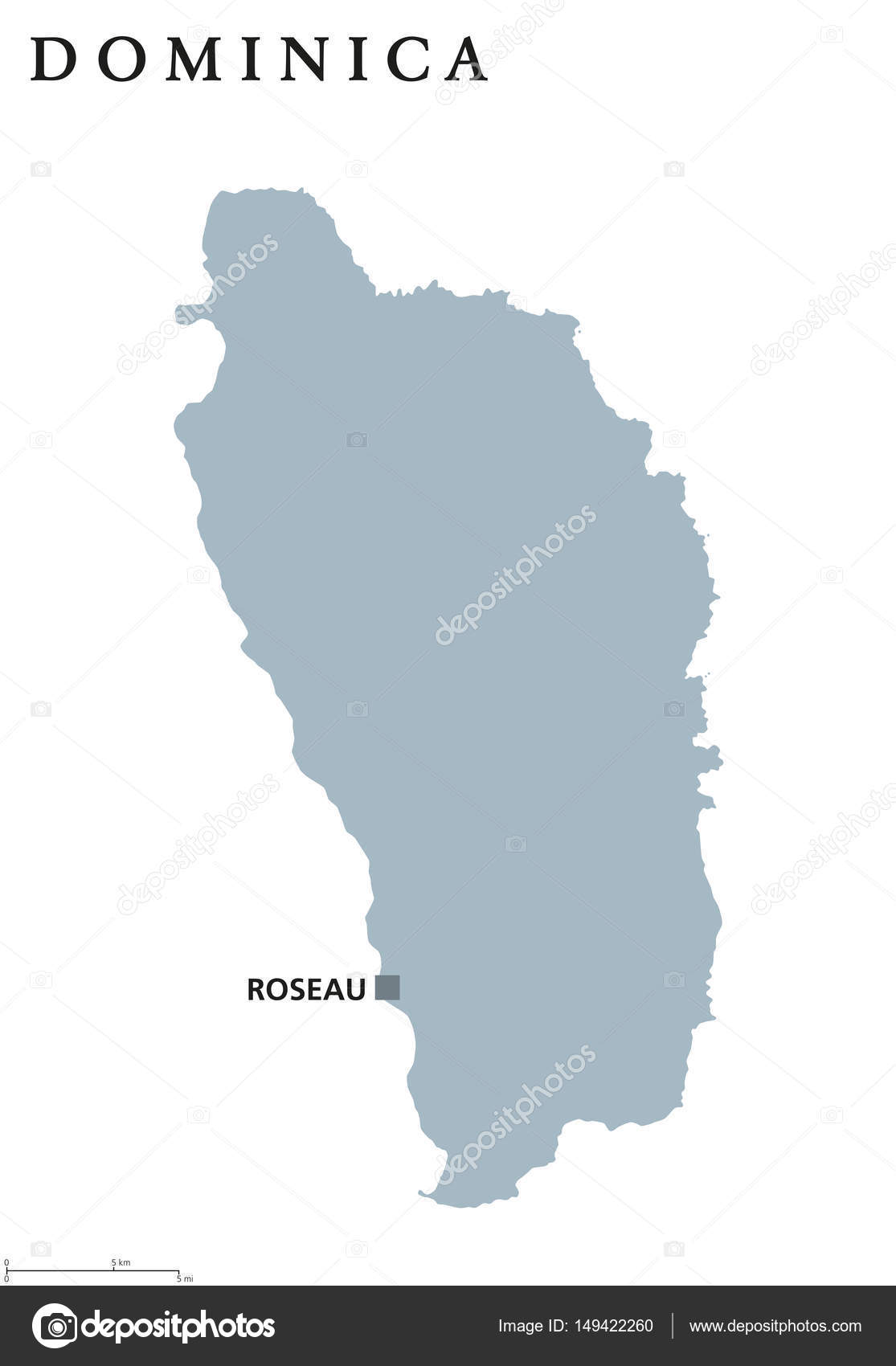 Dominica political map Stock Vector by ©Furian 149422260