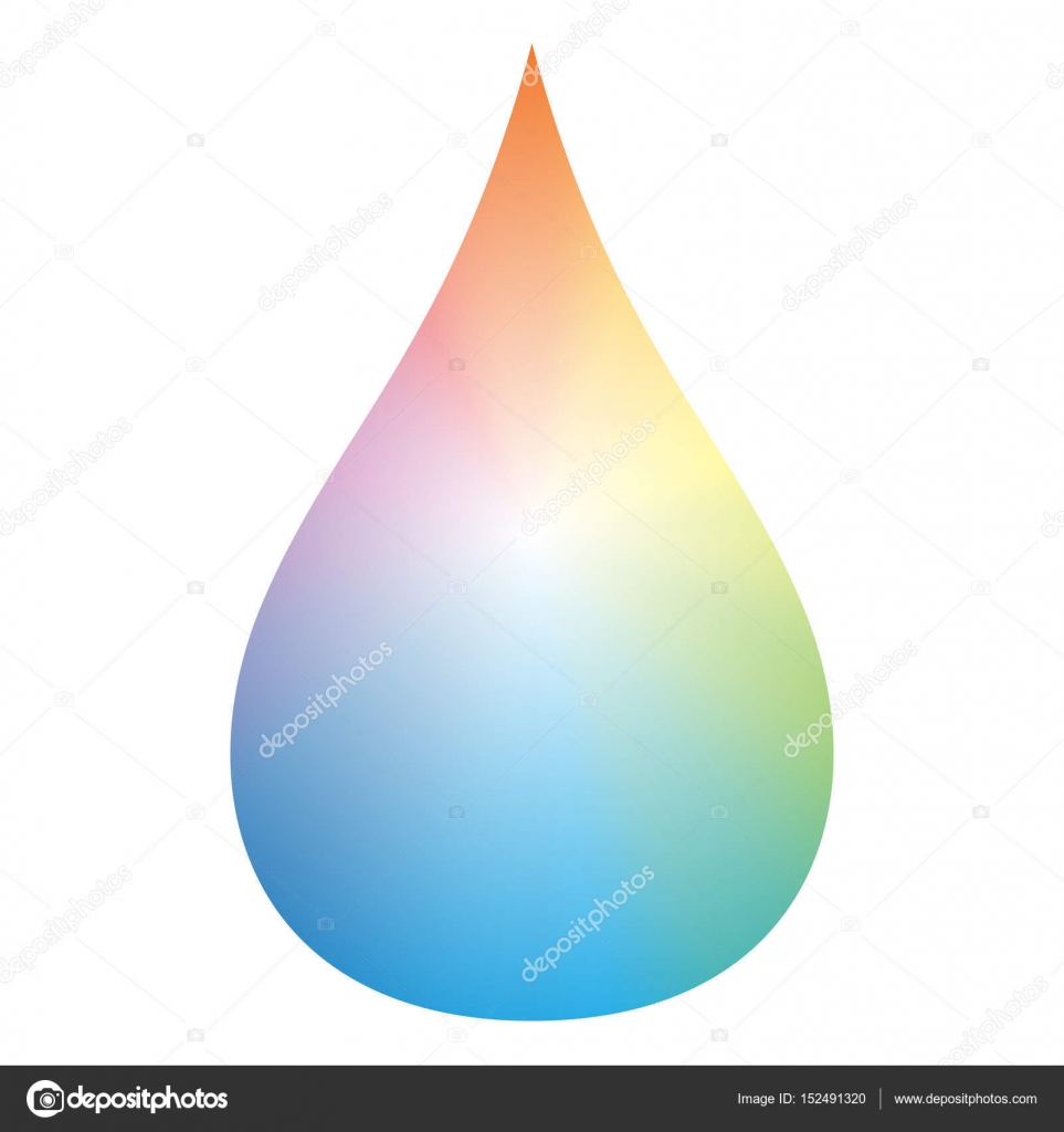 Rainbow Colored Drop Stock Vector Image by ©Furian #152491320