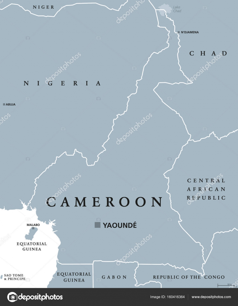 Cameroon political map Stock Vector by ©Furian 160416364