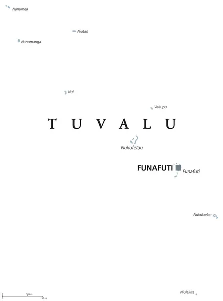 Tuvalu Political Map Stock Vector by ©Furian 117096546