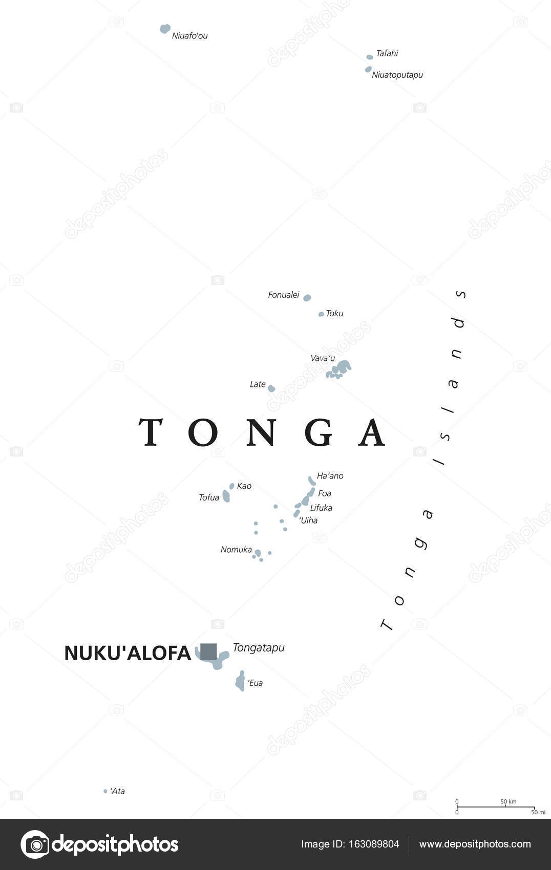 Tonga political map Stock Vector by ©Furian 163089804