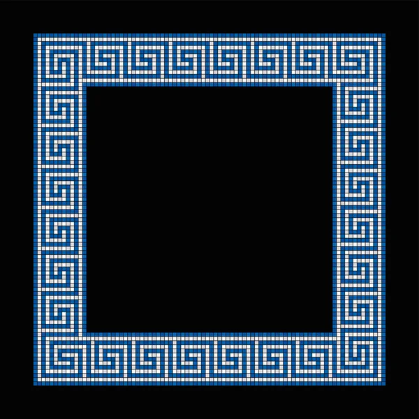 Square Frame Made Seamless Meander Pattern Meandros Decorative Border ...