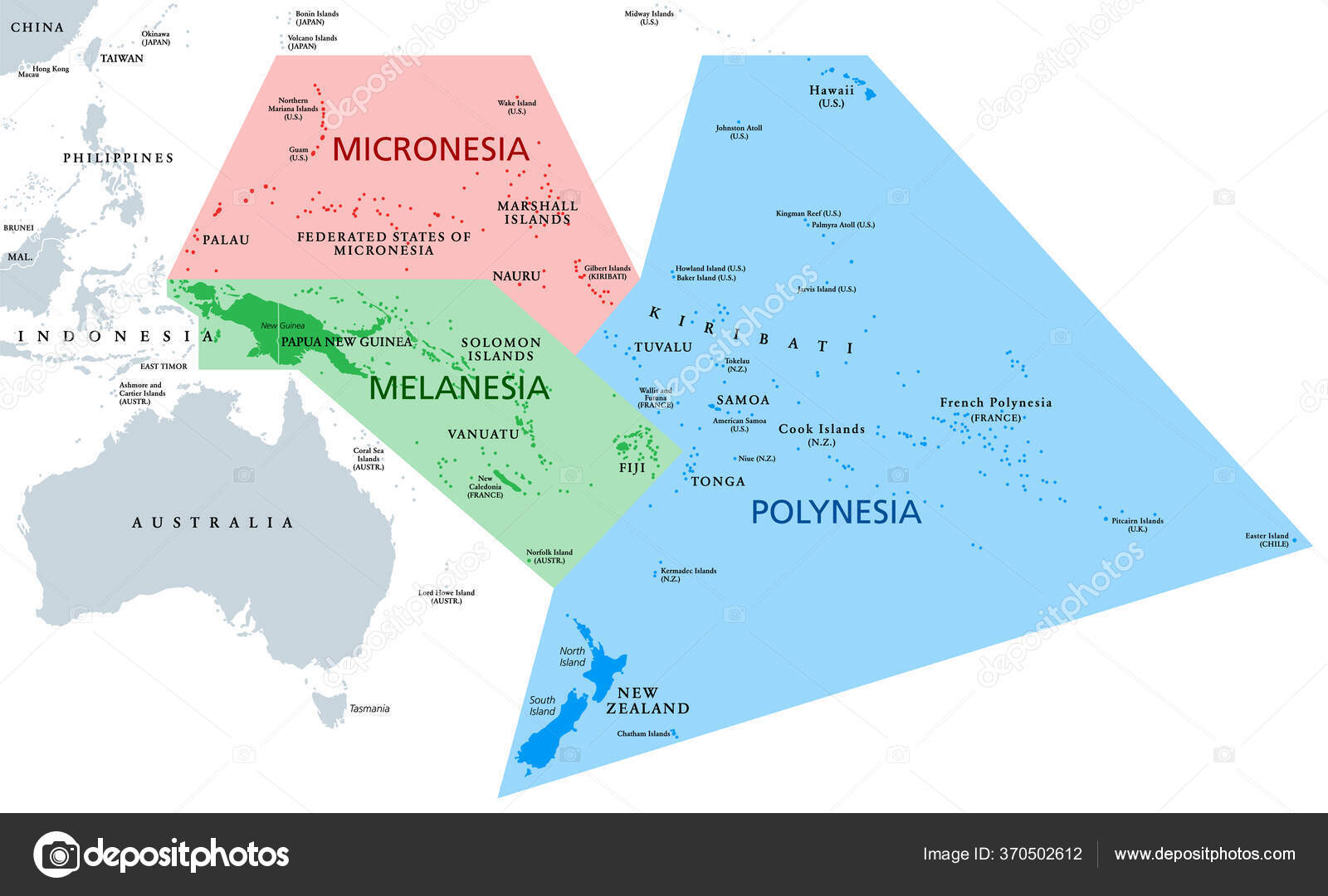 Pacific Time Zone Map Us Islands Time Zone Map Micronesia