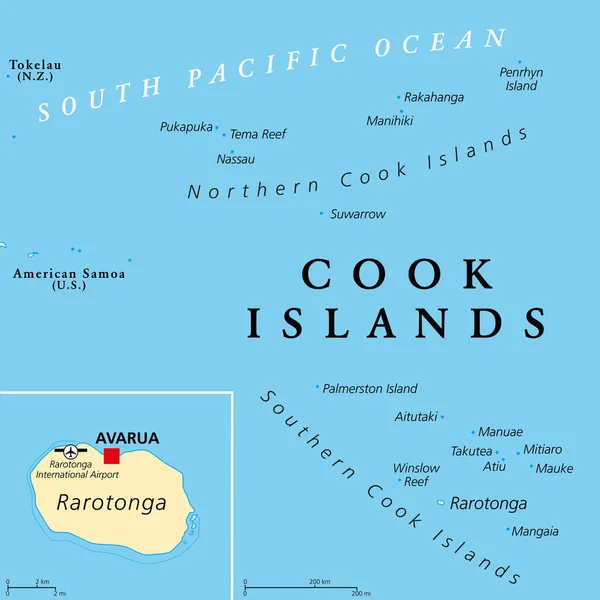 Islas cook mapa imágenes de stock de arte vectorial | Depositphotos