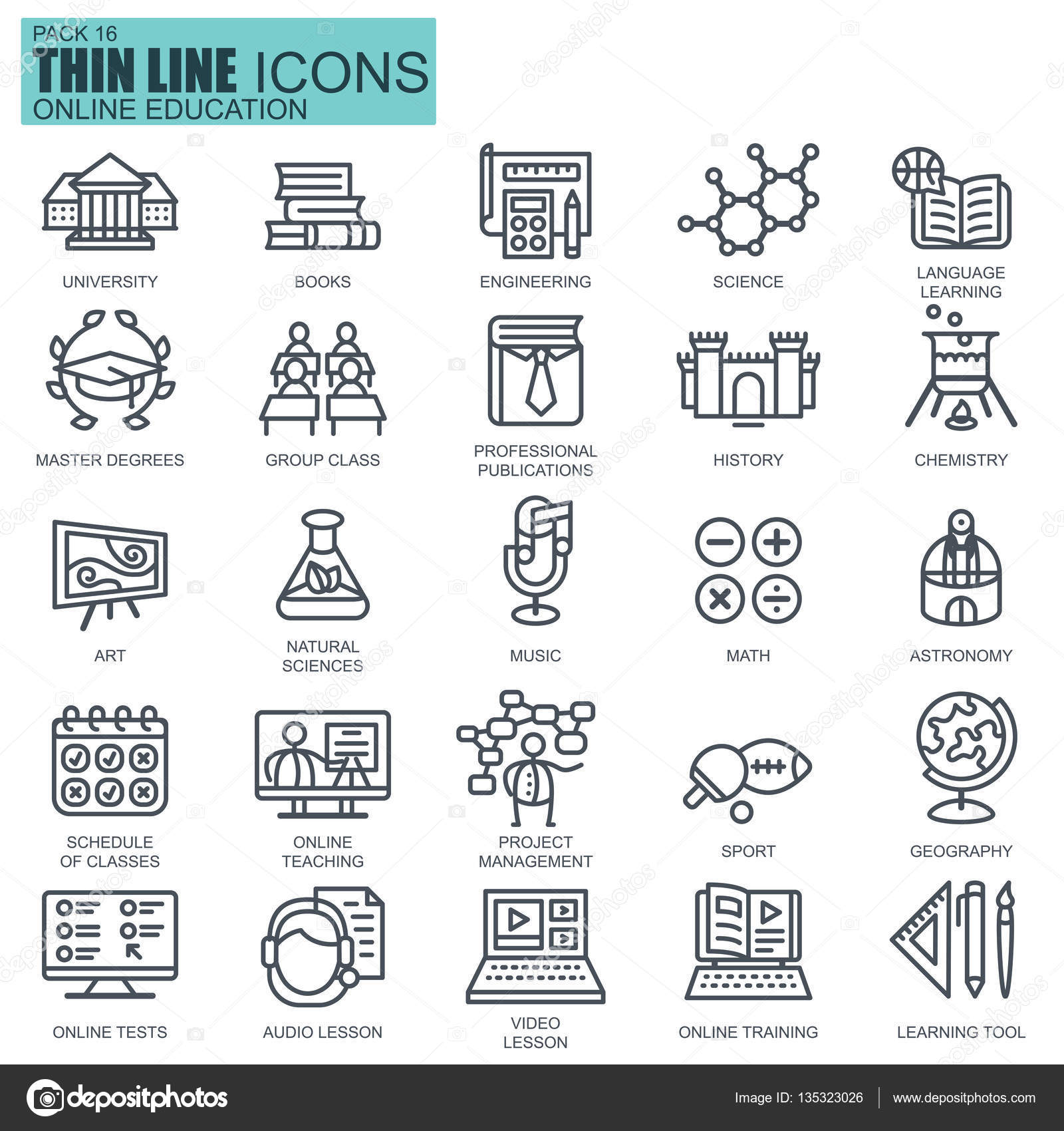 Course Icons Educational Use Site