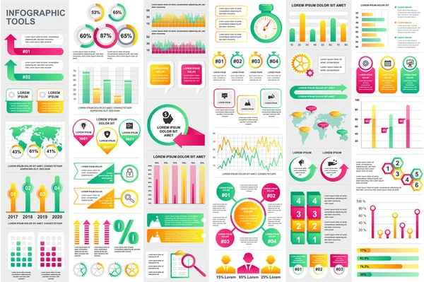 Infographic elements data visualization vector design template. Can be used for steps, options ...