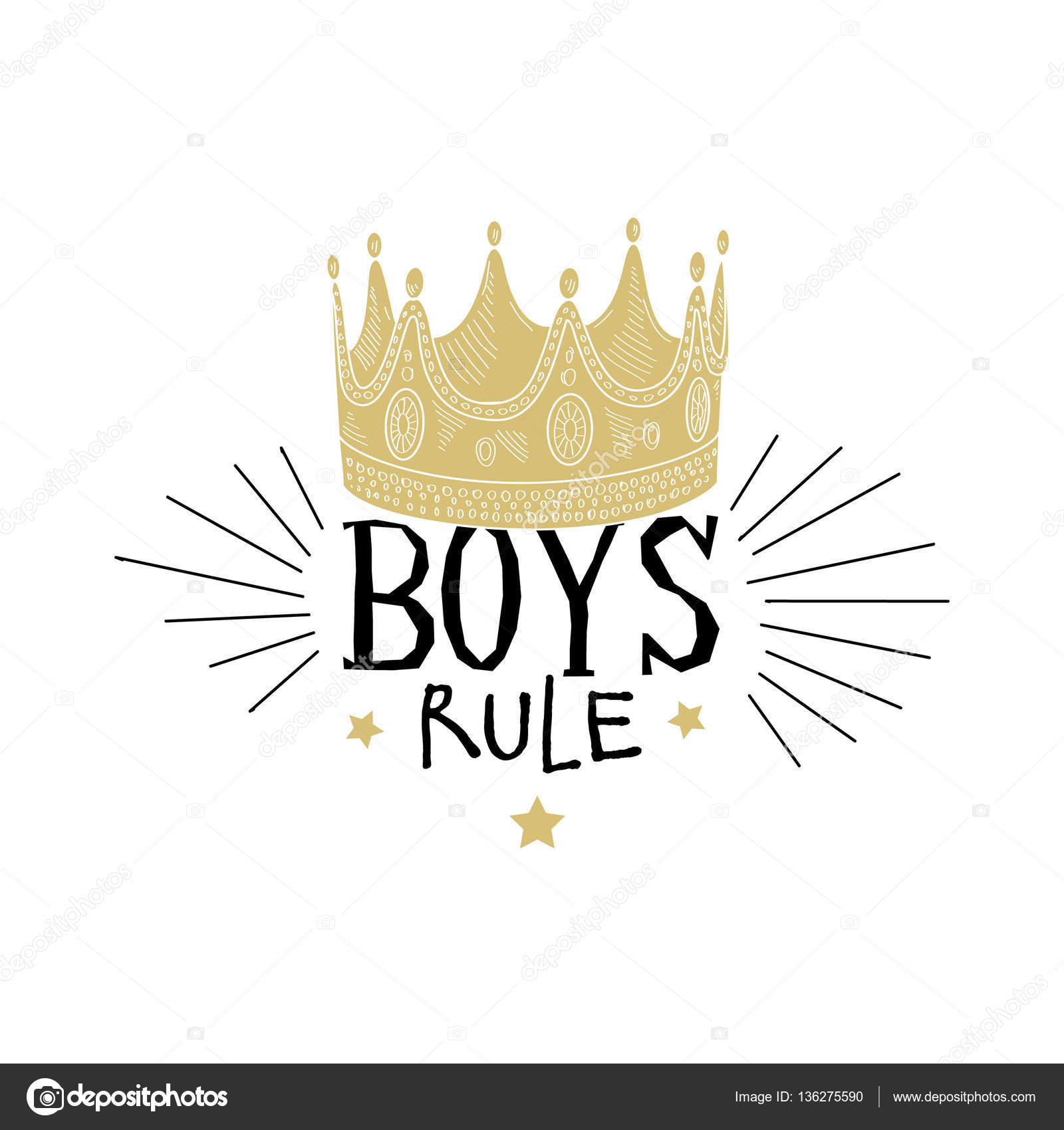 Boys rule calligraphy Stock Vector by ©olga.angelloz #136275590