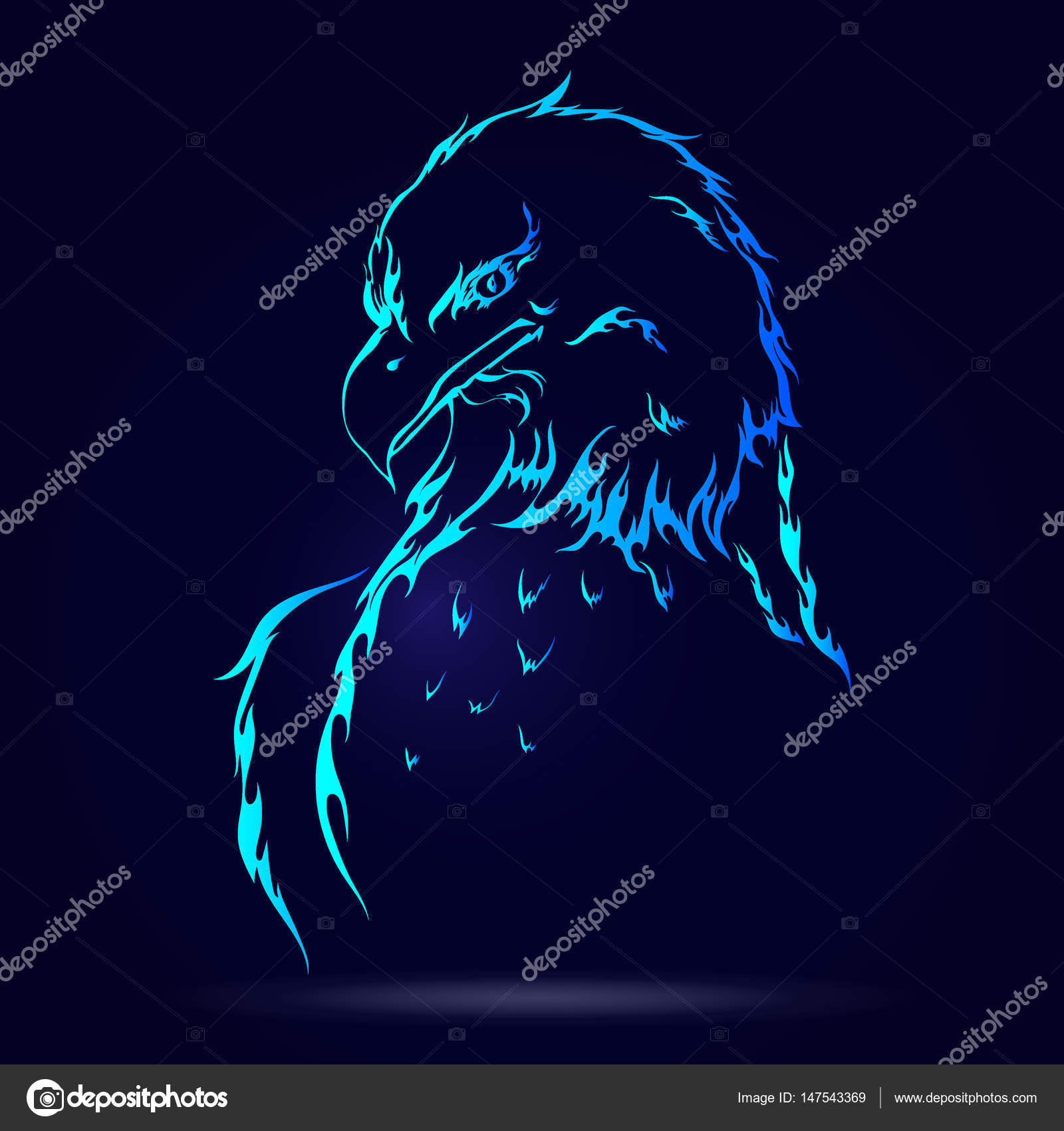 Blue Fire Eagle