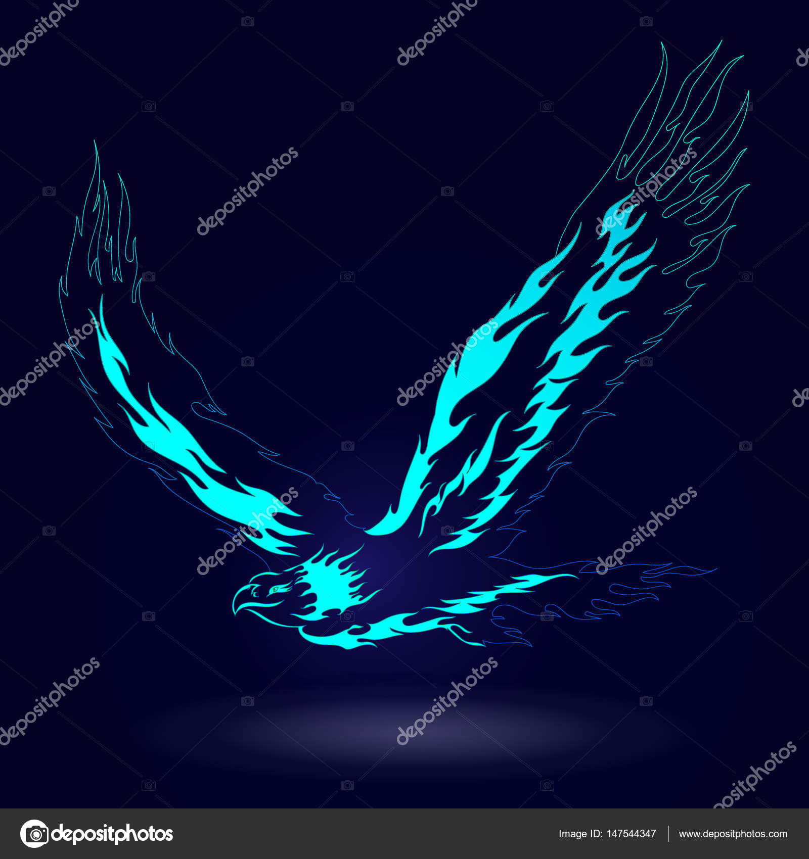 Blue Fire Eagle