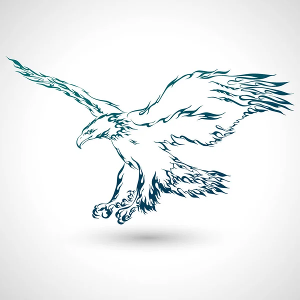 Burning eagle Vector Art Stock Images | Depositphotos