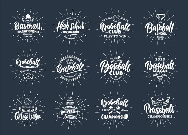 Set of vintage Football emblems and stamps. Sport badges, templates and ...