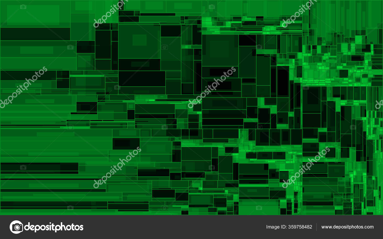 Vector Green Rectangle Shapes Structure Background Illustration ...