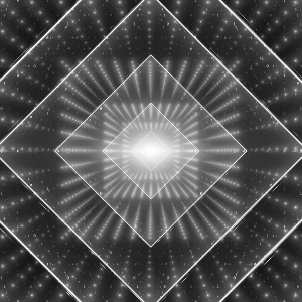 Vector Data Flow Visualization Square Glowing Tunnel Blue Big Data Stock Vector Image by ...