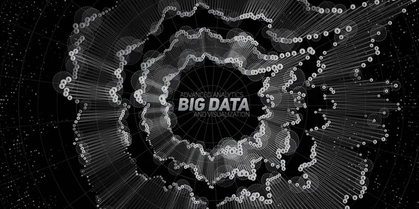 Big Data Circular Grayscale Visualization Futuristic Infographic ...