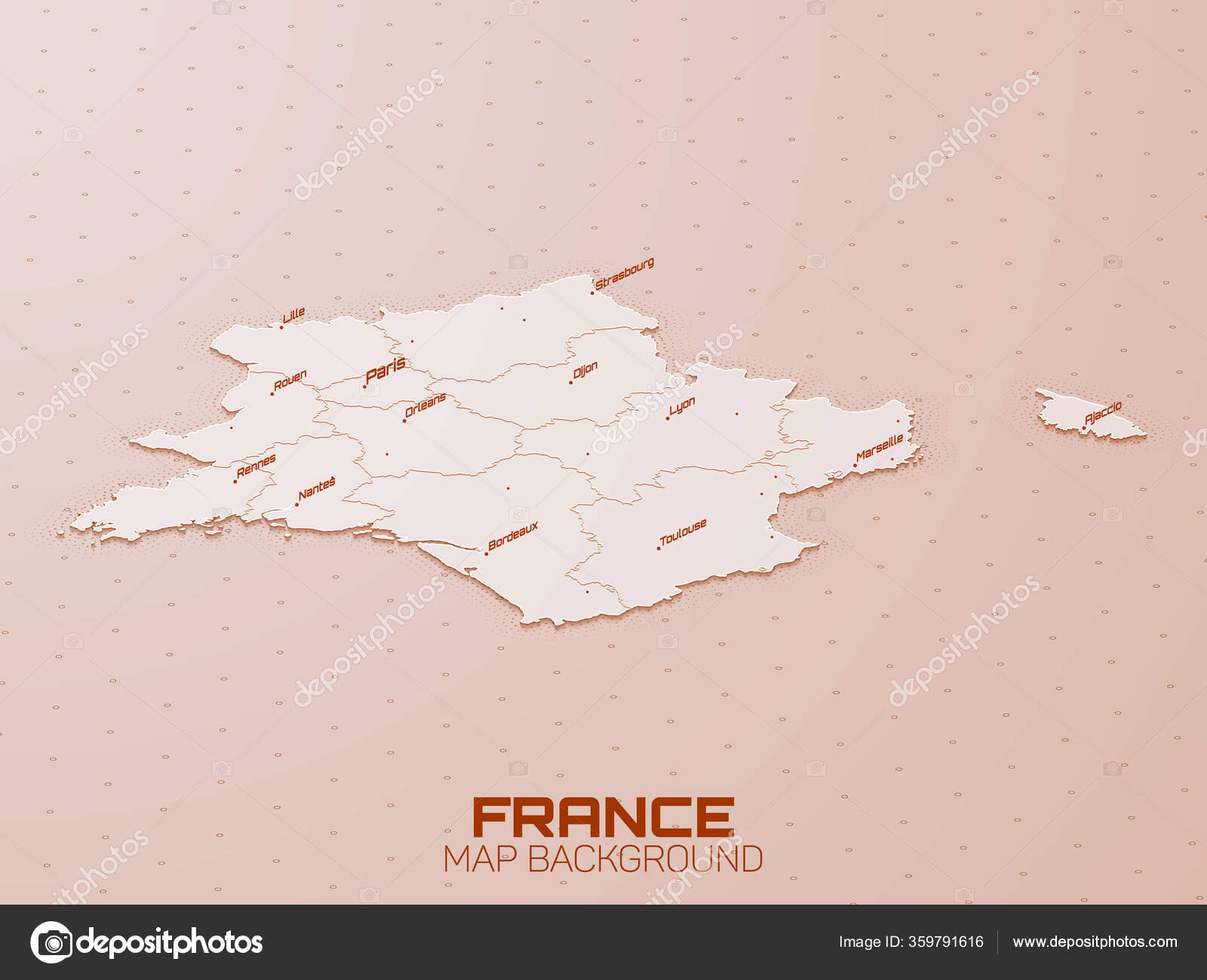 Germany Map Visualization Futuristic Hud Map Geographical Information ...